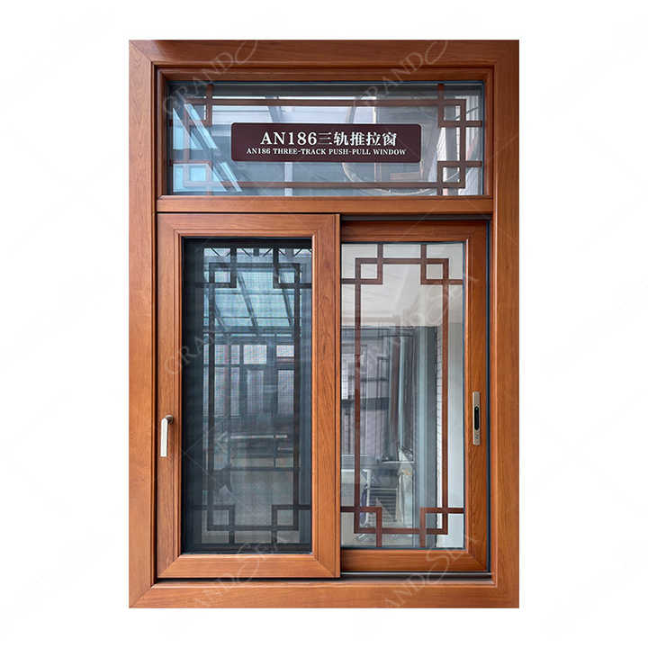 PVC Balcony Wooden Sliding Windows - Durable & Stylish