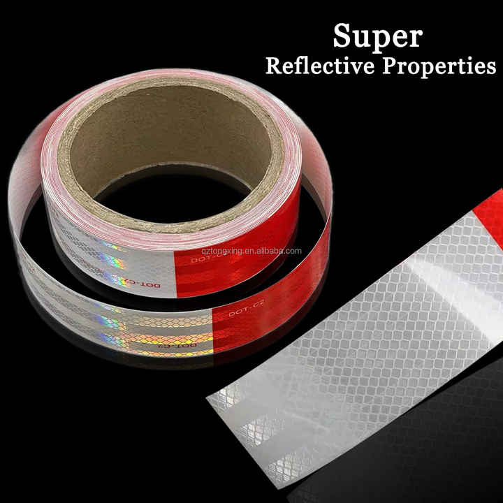 Wholesale Red White Dual Color Prismatic Reflective Hazard Safety ...