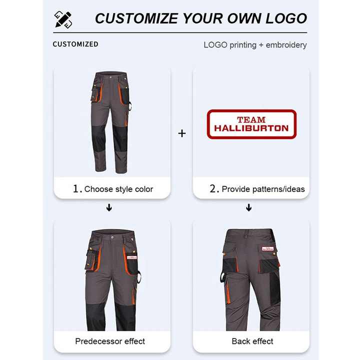 C Auto Repair and Machine Repair Work Clothes, Multi Pocket Work Pants ...