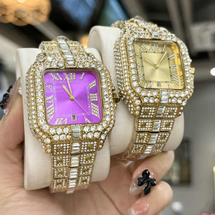 Luxury Jewelry Watches High Quality Custom Moissanite Diamond Zircon ...