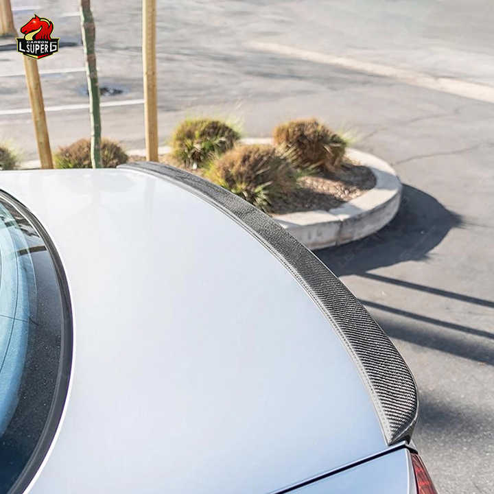 Mercedes Benz E-Class W211 Rear Bumper AMG Style Carbon Fiber Spoiler ...