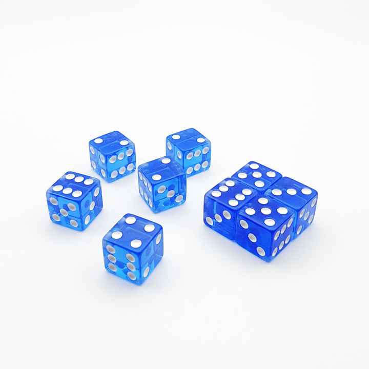 Custom Square Resin Dice with One Side Carving Colorful Points Printing ...