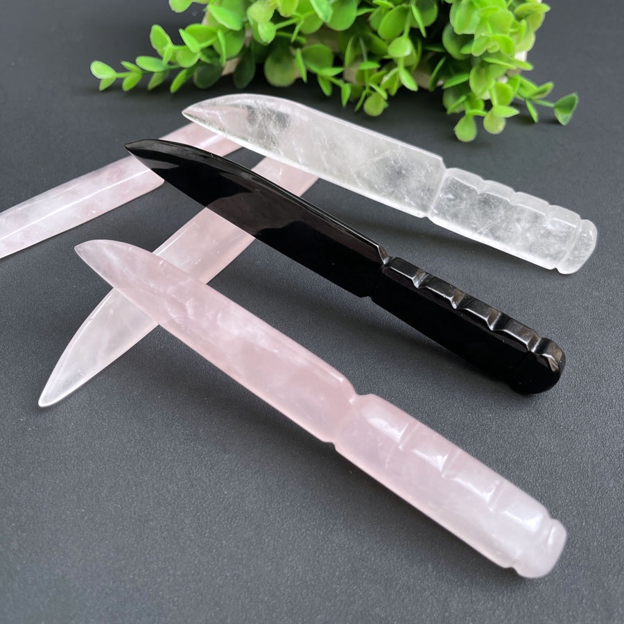 Hand Carved Obsidian Knives - Unique Spiritual Gifts