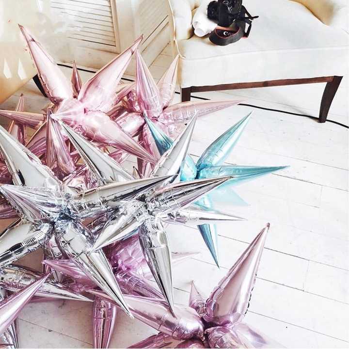 26/40 Inch DIY Explosive Starburst Cone Mylar Balloons Event Party ...