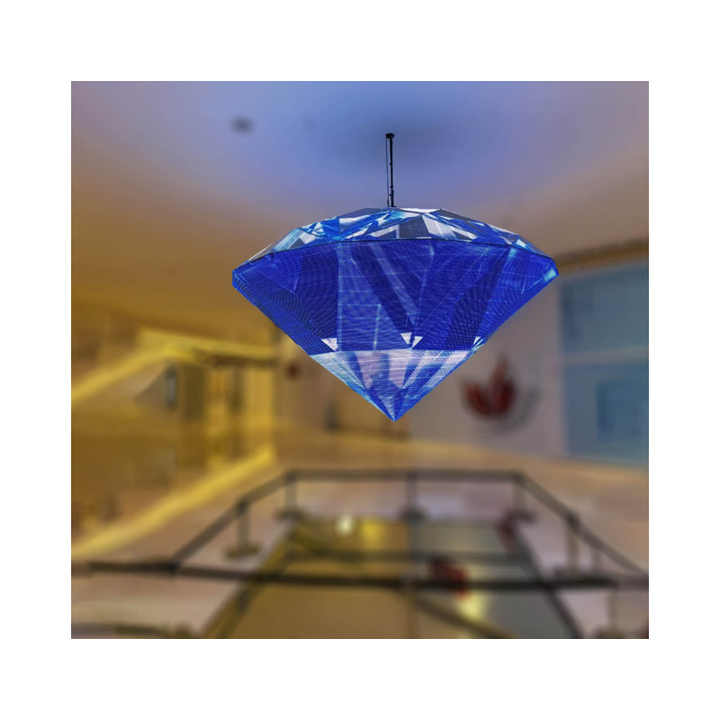 Customizable Creative Diamond Shape LED Display Screen for Advertising ...
