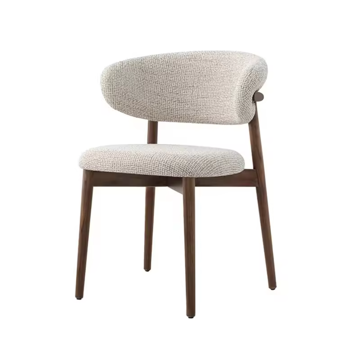 Solid wood dining chair modern simple backrest chair coffee shop ...
