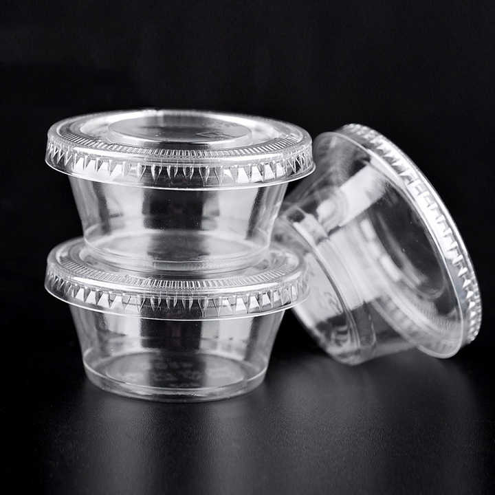 Eco-friendly Custom Sauce Cups - PLA Mini Dessert Cups