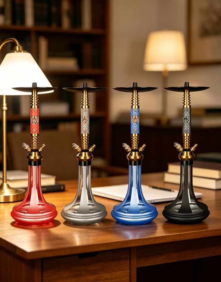 Luxury Tiger Head Hookah Shisha Set with LED Light Aluminium Alloy Body ...