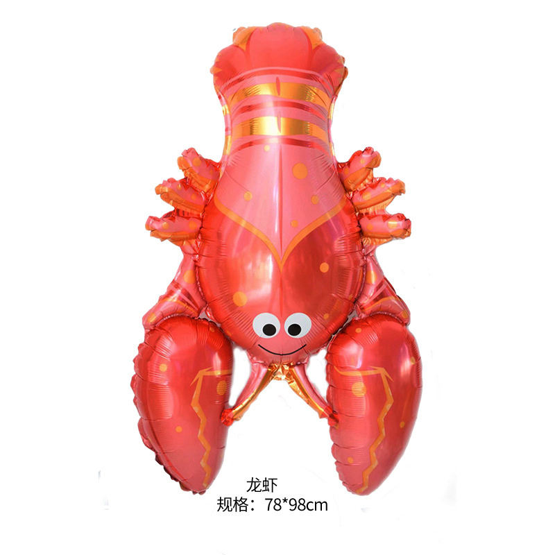 Ocean Theme Shark Foil Balloon Birthday Decoration Set Party Decoration ...