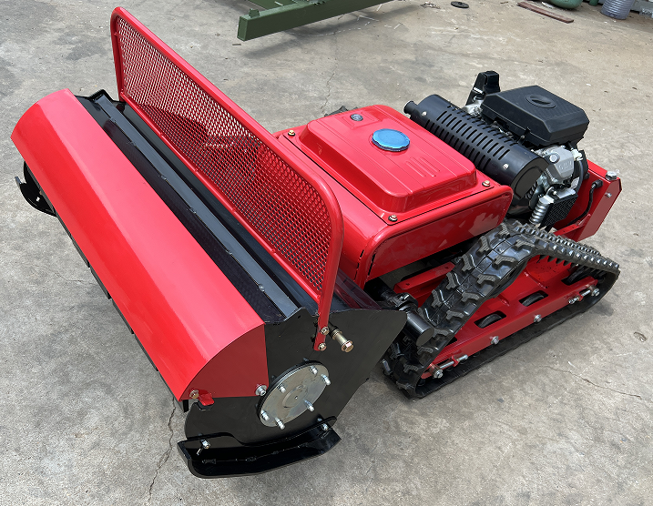 Remote Controlled Gasoline Lawn Mower Track Type Grass Cutter for ...