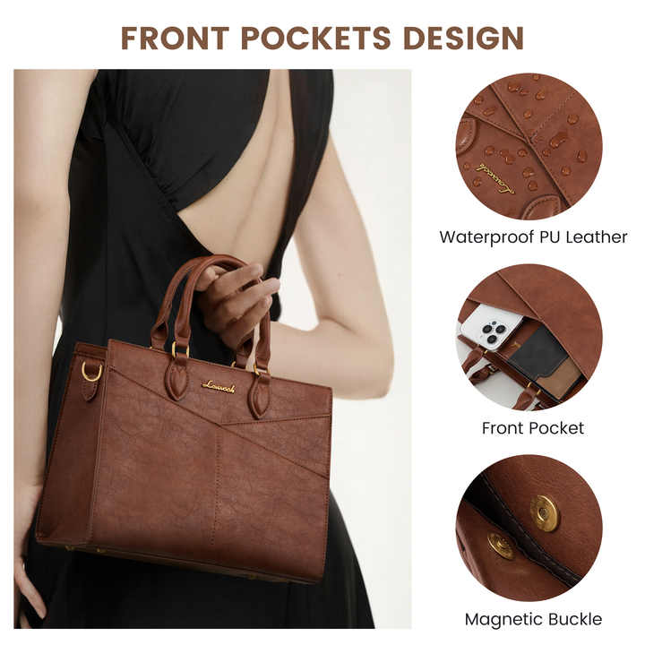 LOVEVOOK Fashion Tote Bag - High Quality PU Leather Handbag