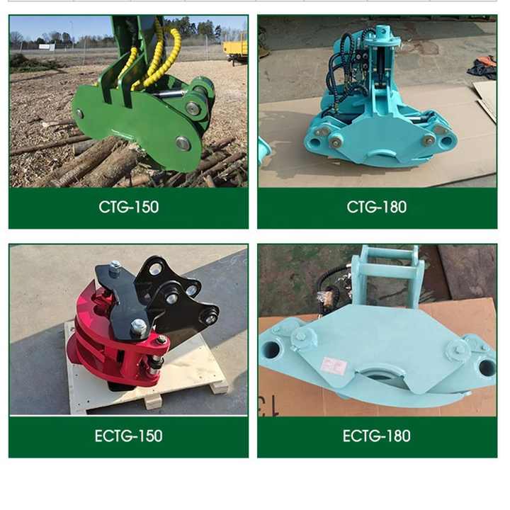 Forestry Grapple Tree Shear Attachment Skid Steer Tree Saw for Mini ...