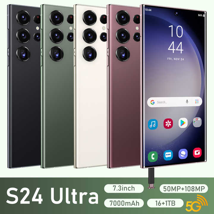 Original S24 Ultra Smartphones 16GB+1TB 5G Dual SIM Android 13.0 Mobile Phone 108MP Rear Camera ...