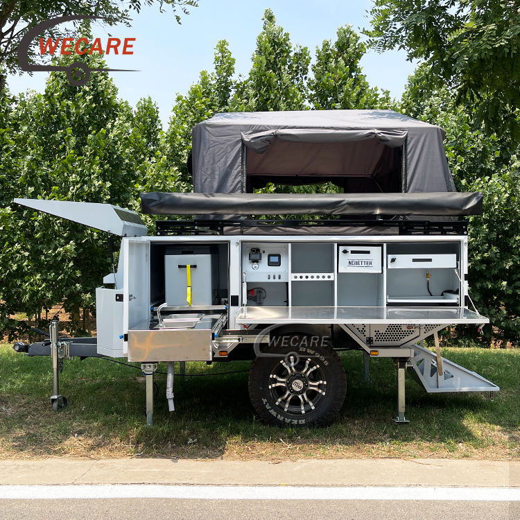 WECARE Small Caravan Mobile Travel Trailers Camping Tent Camper Trailer ...