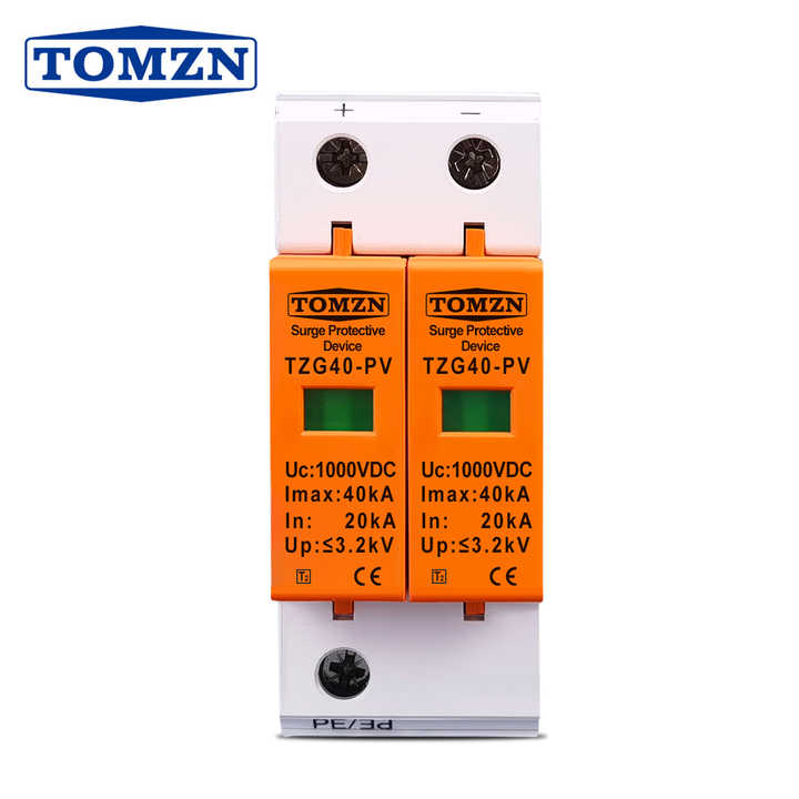 TOMZN SPD DC 1000V 800V 600V 500V 20KA~40KA House Surge Protector ...