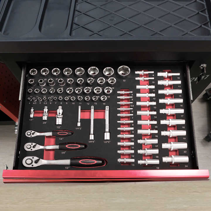 7 Drawer Tool Trolley with 273pcs EVA Foam Tool Set