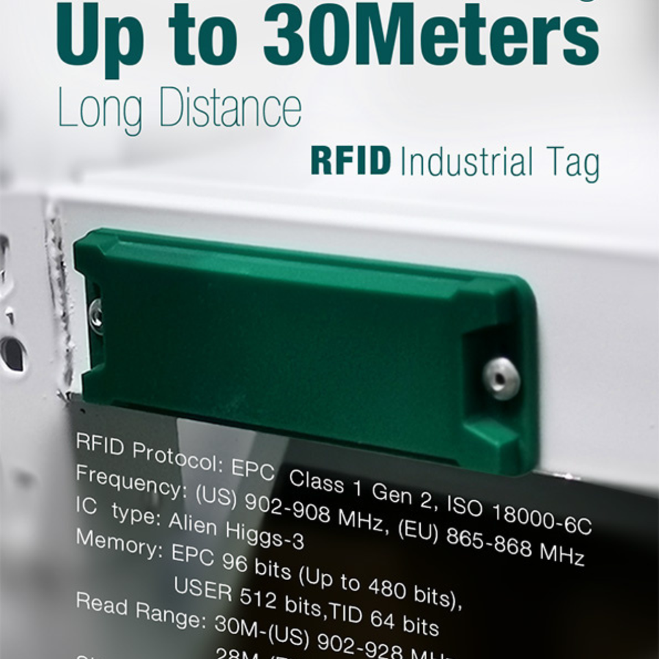 860-960Mhz Long Range RFID UHF Anti Metal Tag 1-30m Epcs Gen2 Rfid ...