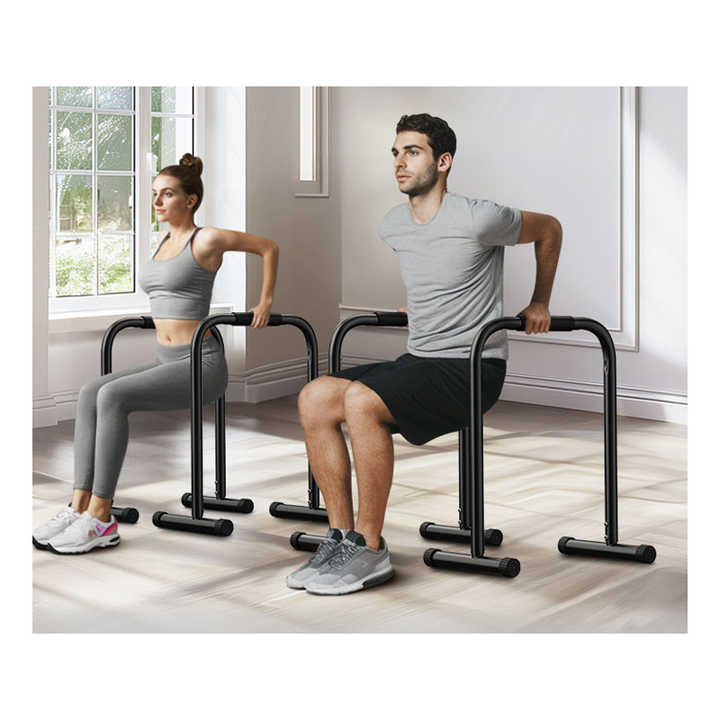 Gym Adjustable Heavy Duty Fitness Dip Station Dip bar Parallette Push ...