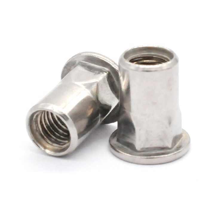 M4 M5 M6 M8 M10 Stainless Steel Flat Head Rivet Nuts