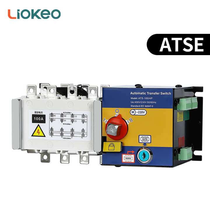Ats 4P 100A 250A Electrical Controller Dual Power Automatic Transfer ...