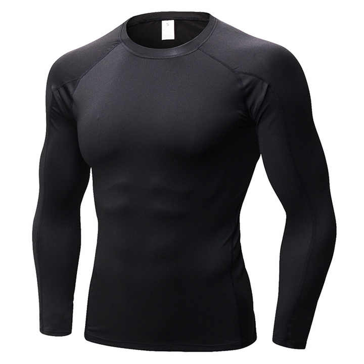 Custom Slim Fit Long Sleeve High Compression Super Stretch Men's ...
