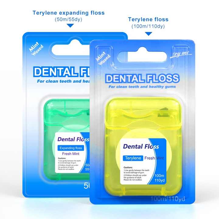 Bulk Customized Mint Flavor Waxed 100M PTFE Floss Oral Hygiene Tooth ...