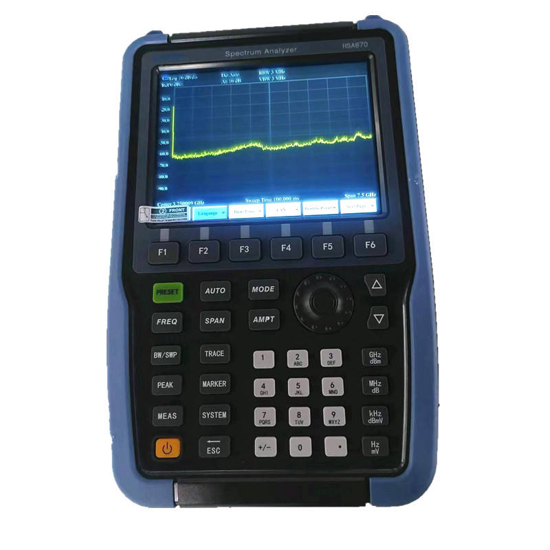 Spectrum Analyzer HSA870: 9kHz to 7.5GHz Handheld Portable Analyzer ...