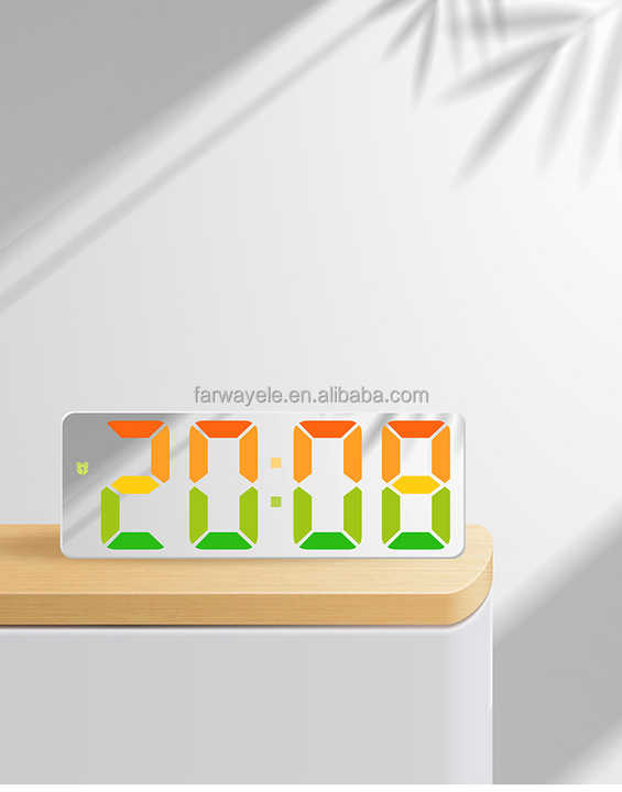 0732 Large Screen RGB Color Changing Electronic Alarm Clock| Alibaba.com