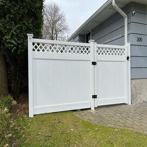high quality environmental PVC fence gate for private hard outdoor ...