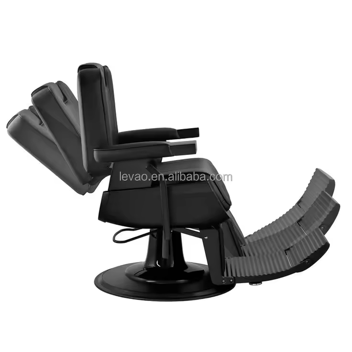 Salon Furniture - Mens Barber Chair Black - Modern Style