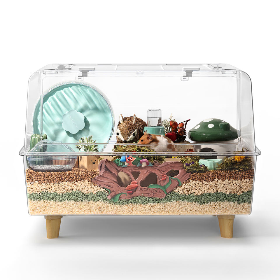 Bucatstate 70cm Large Transparent Hamster Cage - Convenient Cleaning ...