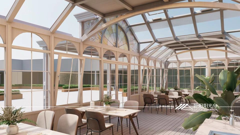 Factory Direct Aluminum 4-Season Sunroom Kit - Sunnyjoy Glass ...