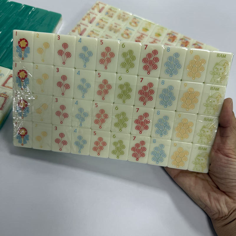 Glossy Back Modern Acrylic American Mahjong Tiles Custom Tennis Theme ...