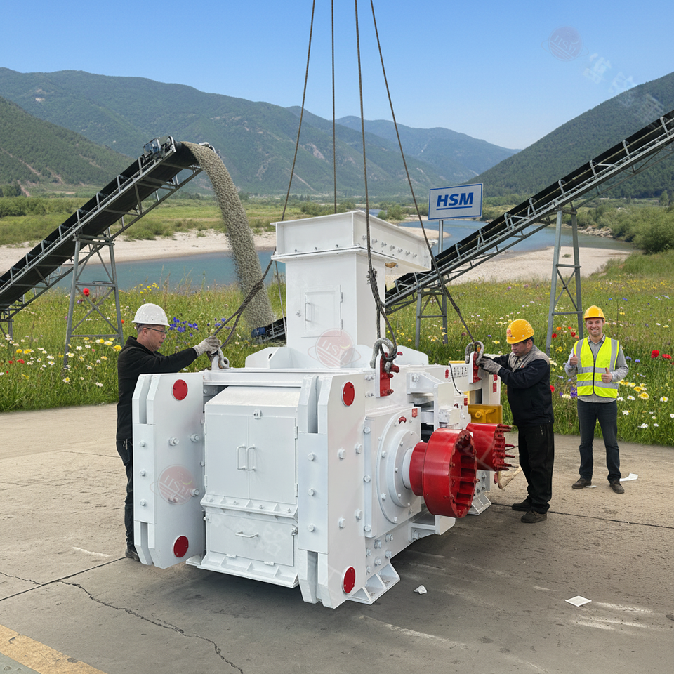 HSM Double Roller Crusher for Mining with Low Wear Cost and Durable ...