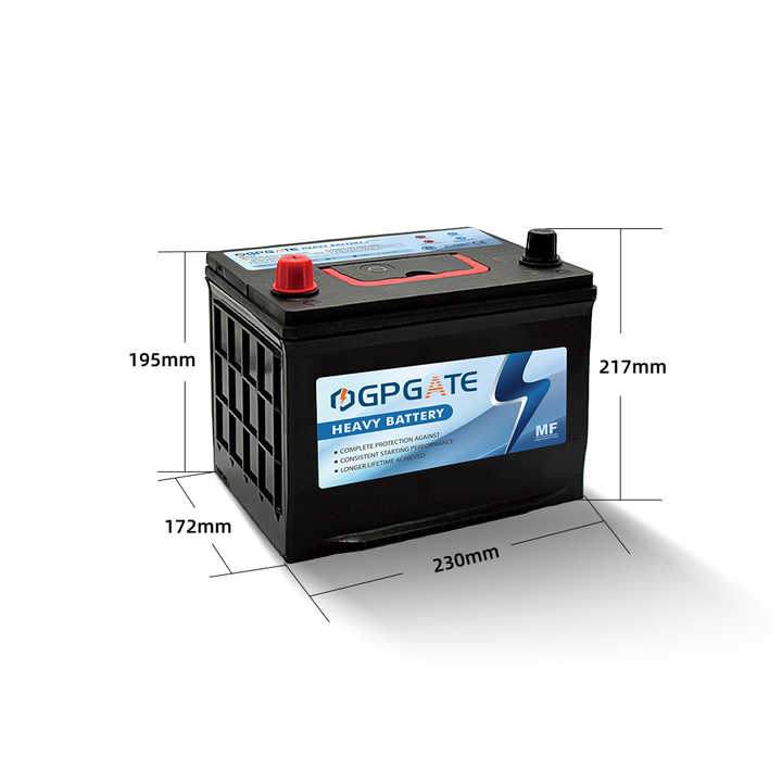 Made in China JIS 75D23 MF Deep Cycle Car Starting Batteries 12V 55AH ...
