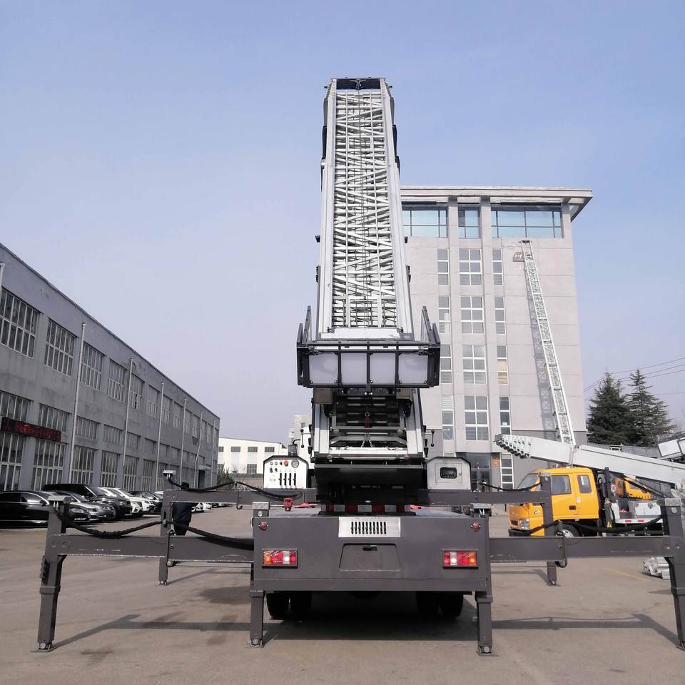 HOWO New Diesel Aerial Ladder Truck 51m Telescopic Boom Ladder Lift ...