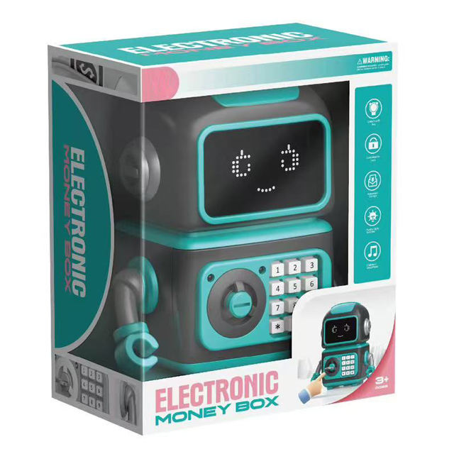 Kids Robot Electronic Money Bank Music Learning Toy with Uv Detector ...