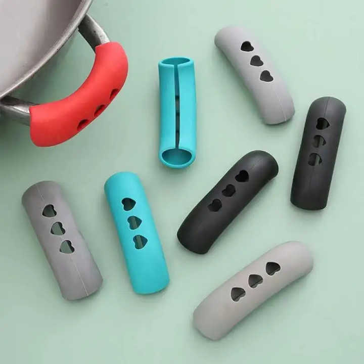 2PCS Silicone Pan Handle Covers - Heat Insulation & Non-slip