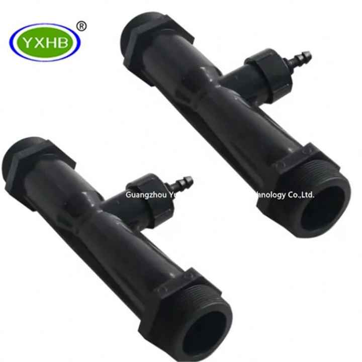 2 Venturi Injector for Ozone Generator - Max Gas with Water