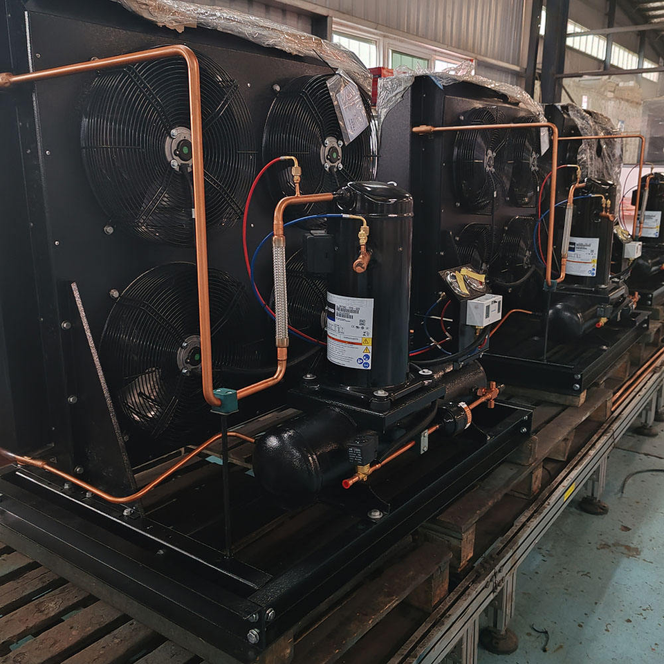 R404a R22 Refrigerant Air Cooled Industrial Refrigeration Units Cooling ...