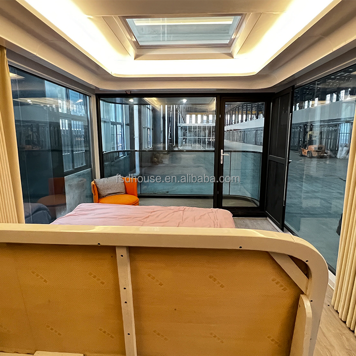 Prefab House space capsule bed hotel cabin modular prefab modular house contain container home ...