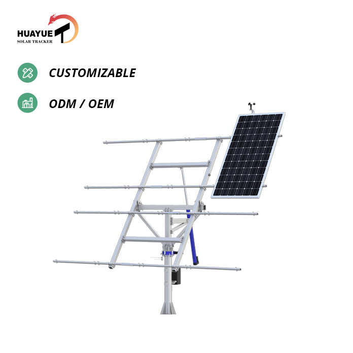 Huayue Solar Tracker-5kw HYS-8PV-144-LSD Dual Axis Sun Solar Tracker