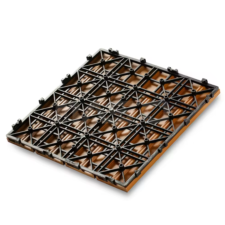 Factory balcony diy tile decking plank crack-resistant outdoor wpc ...