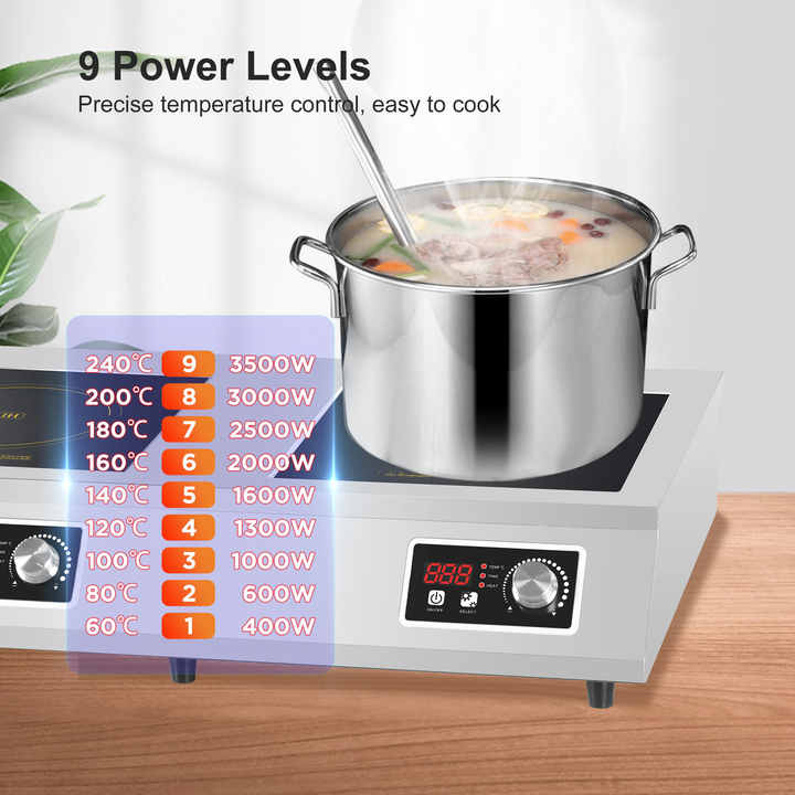 Commercial Multifunction 3 Burners Induction Stove Electric Stainless ...
