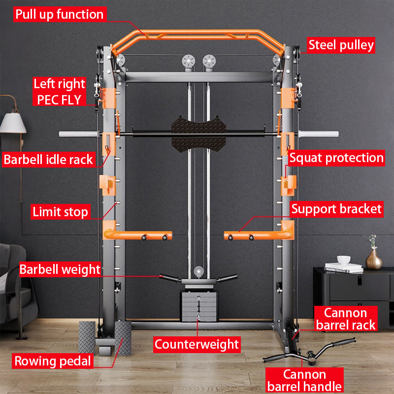 All in One Gym Smith Machine 2026 Professional Multi Functional Weight ...