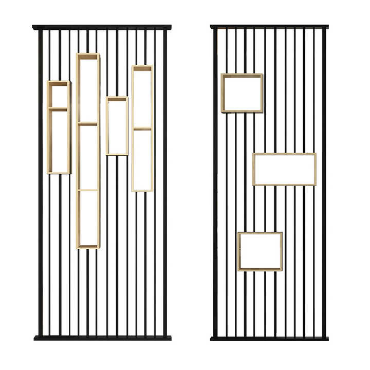 Metal Partition Screens Customized Wall Panels Coffee Shop Restaurant ...