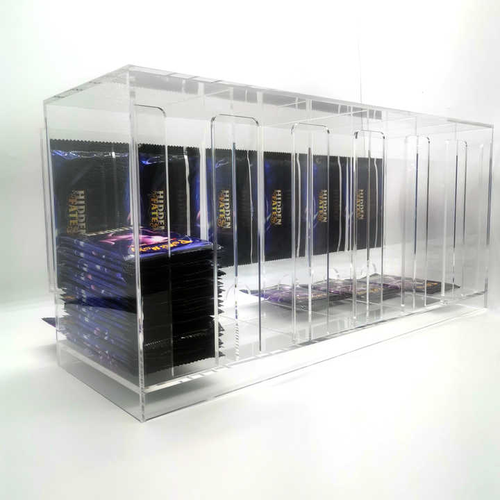 Custom 6 Slot UV Protected Acrylic Pokémon TCG Booster Pack Dispenser - OEM