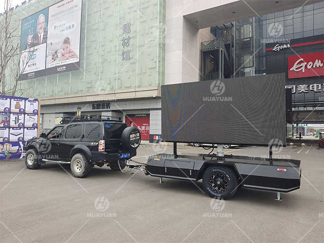 Mobile LED Advertising Trailer - Outdoor Display Solutions