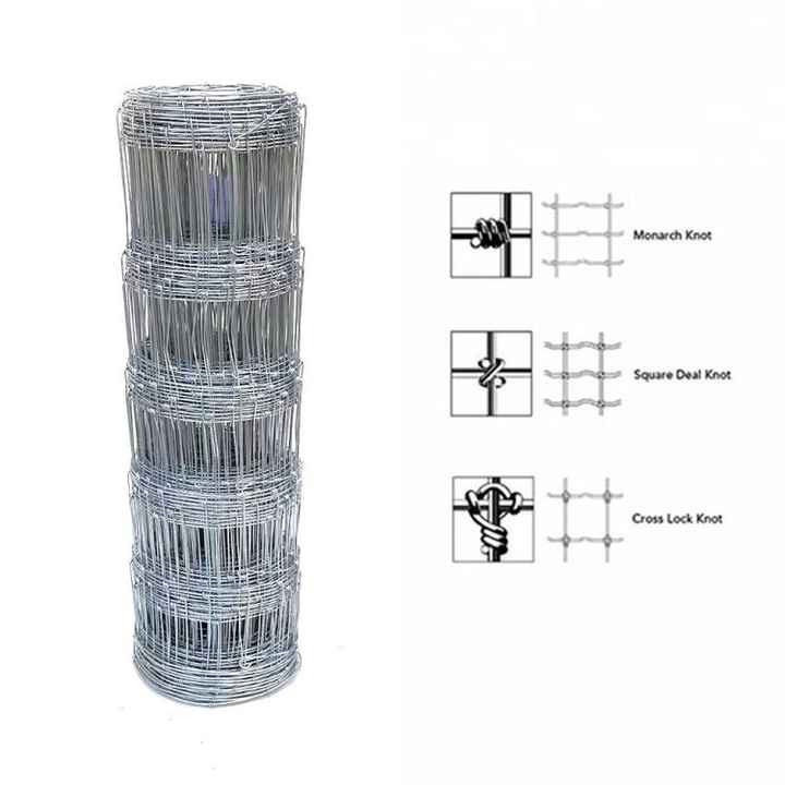 Fixed Knot Woven Wire Field Fence Roll - Durable & Eco-friendly