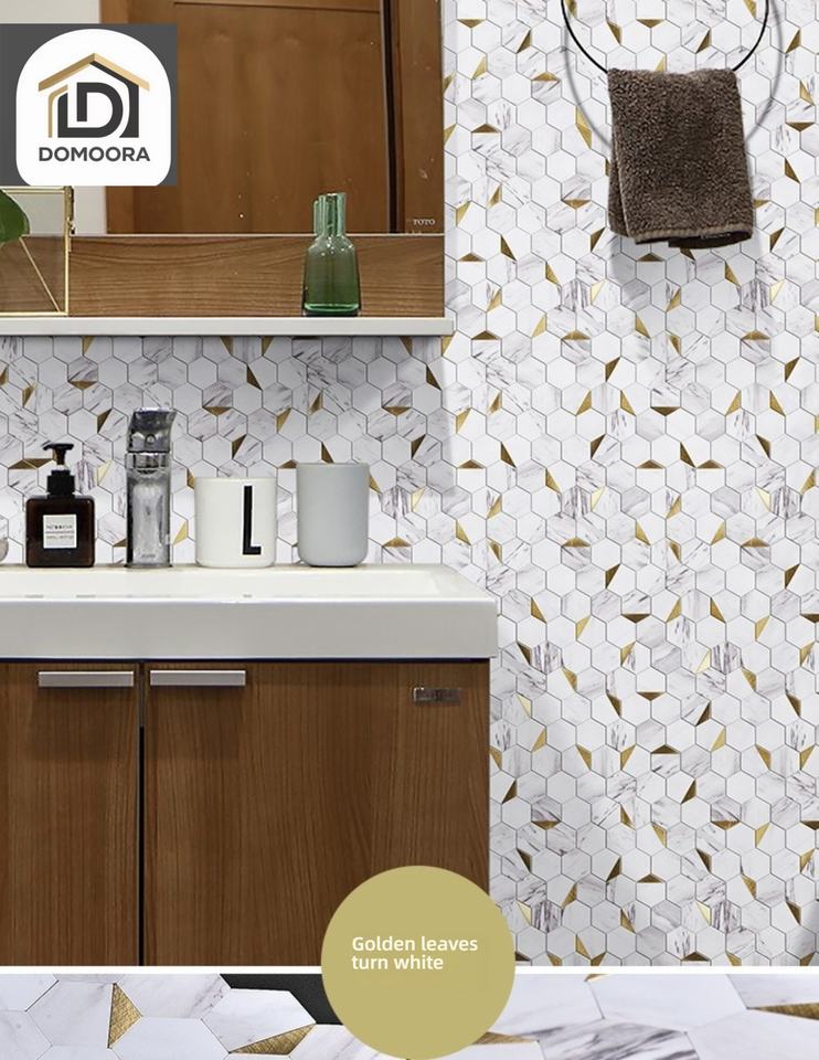 Decorative Hexagonal Peel and Stick Wallpaper Self Adhesive Heat ...